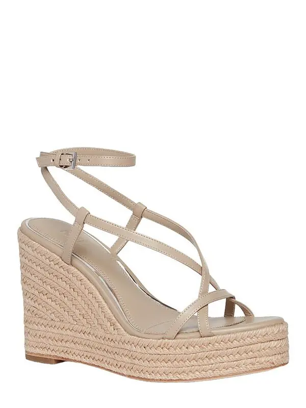 Paige Marlowe Espadrille Wedge Sandals - Light Tan
