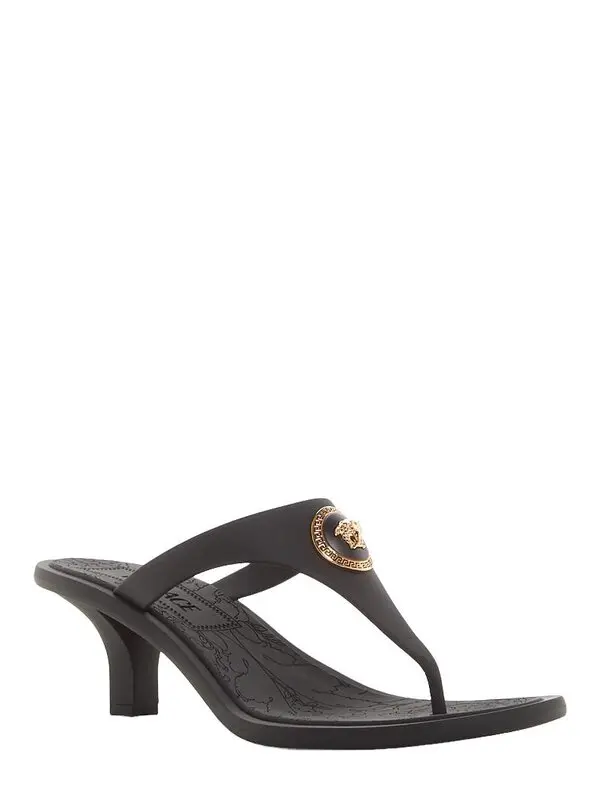 Mytheresa Versace Medusa Thong Sandals Medusa Aevitas Satin