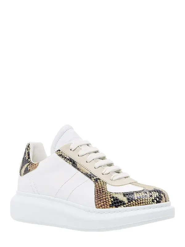 Alexander McQueen Retro Leather Sneakers - Ivory/multi