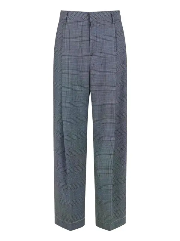 Marni Prince Of Wales-check Trousers - Neutrals