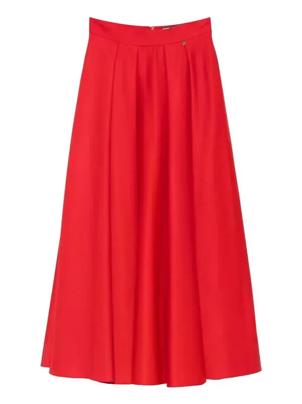 NISSA Flared Skirt - Red