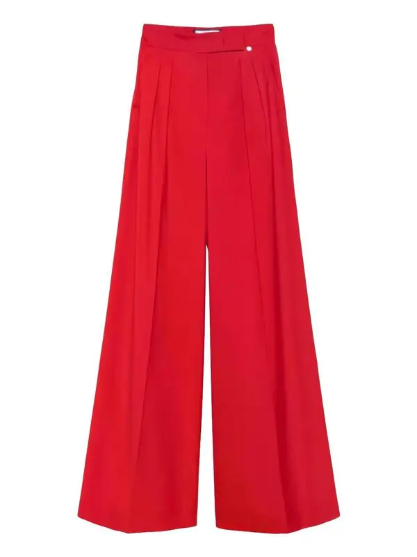 NISSA Wide-leg Trousers - Red