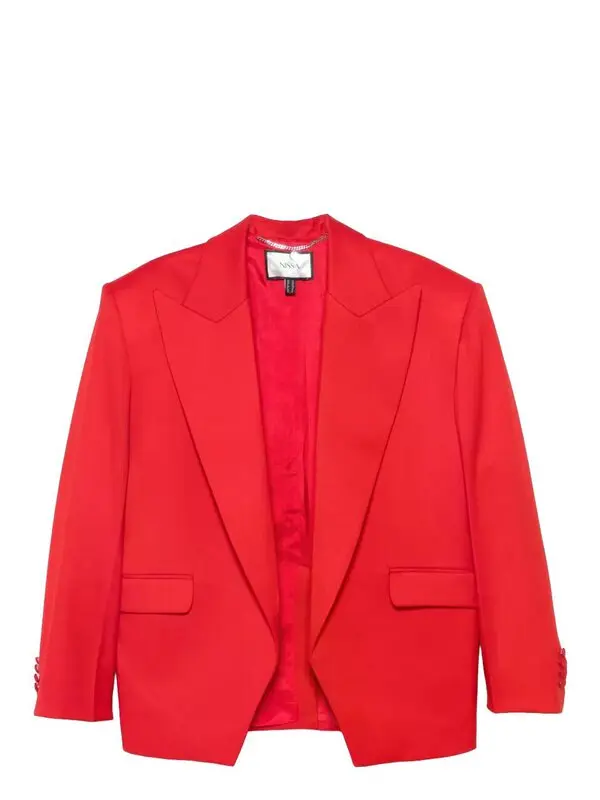 NISSA Single-breasted Blazer - Red