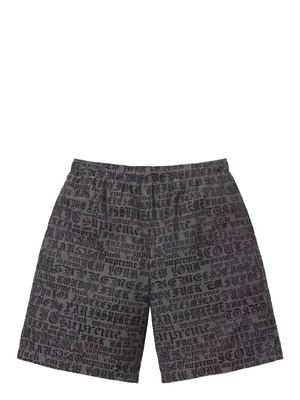 Supreme Cities Jacquard Shorts - Black