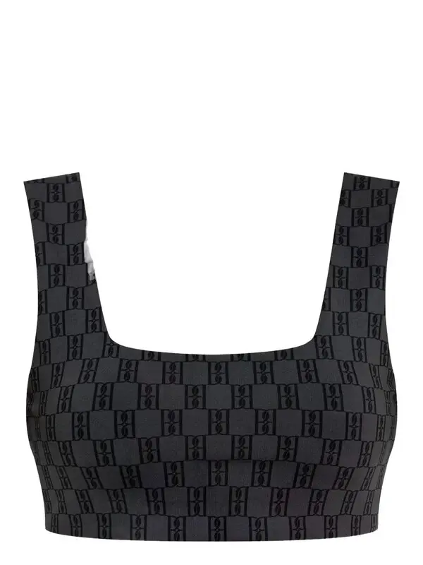 BY MALENE BIRGER Monogrammed Cropped Top - Black