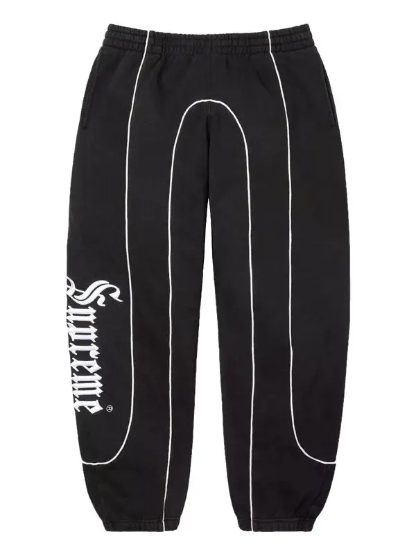 Supreme Curve Piping Track Pants - Black