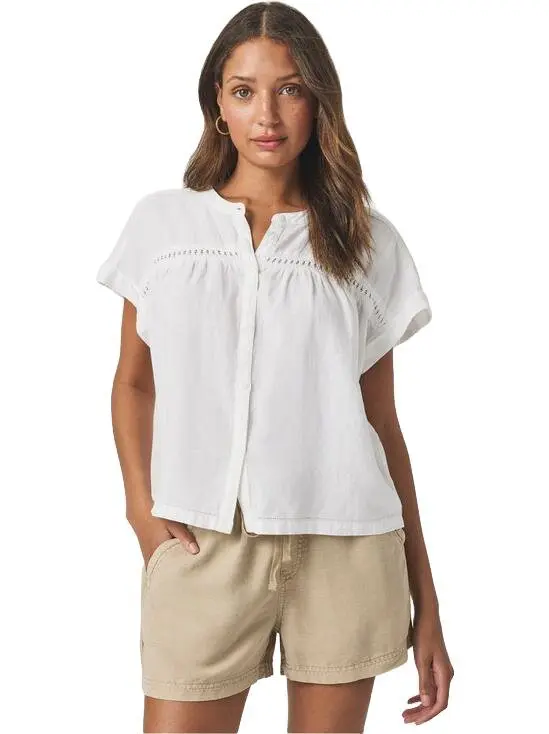 Splendid Catalina Blouse - White