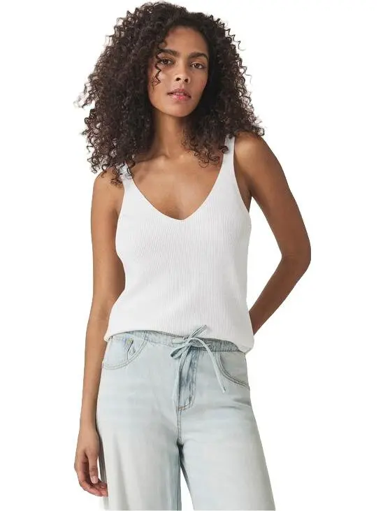 Splendid Octavia Sweater Tank - White