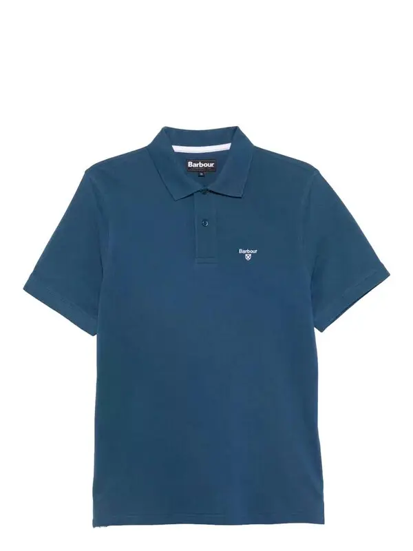Barbour Embroidered-logo Polo Shirt - Blue