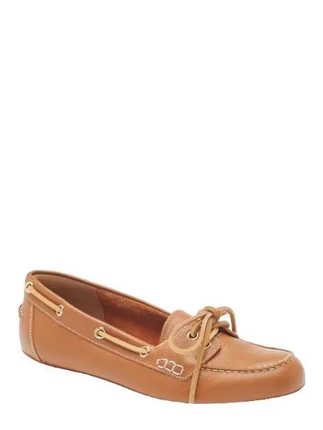 ATP ATELIER Nesso Boat Shoe - Brandy/ Contrast Stitch