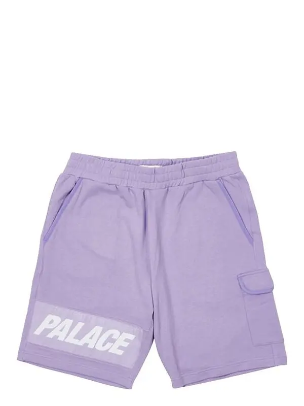 PALACE Giant Woven Label Shorts - Lilac