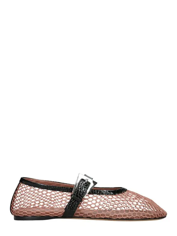 Paris Texas Mesh Sveva Ballet Flats - Pink
