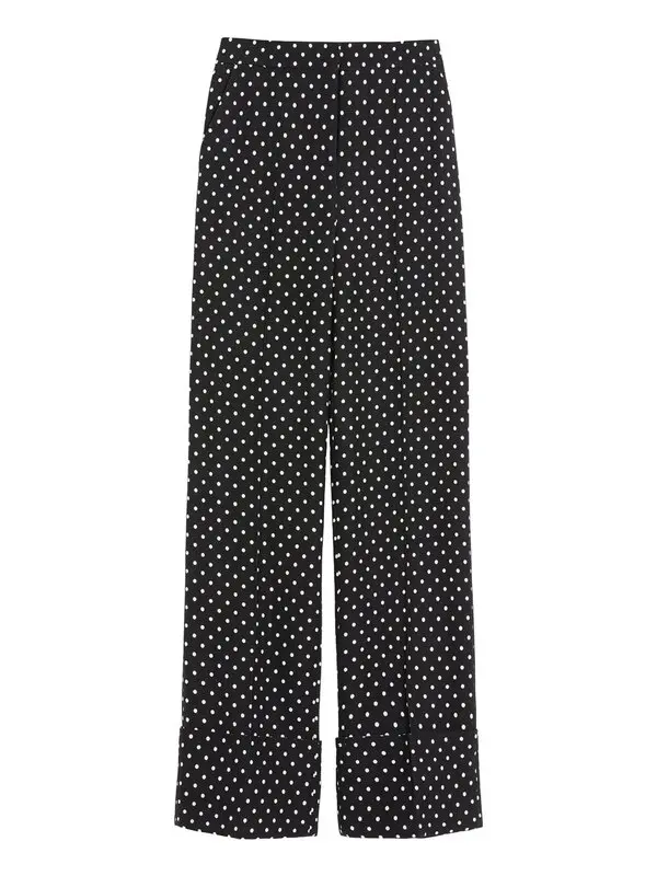 Valentino Garavani Polka-dot Trousers - Black