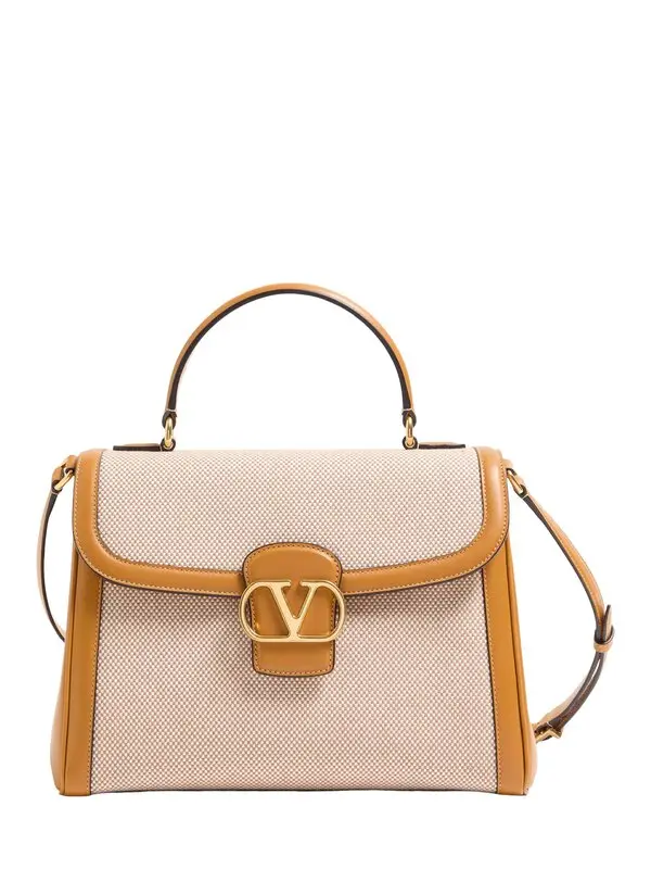Valentino Garavani 9 To 5 Large Top-handle Bag - Neutral