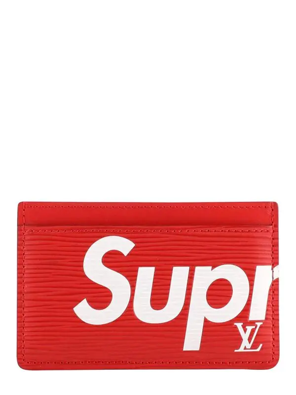 LOUIS VUITTON X Supreme Porte Carte Simple - Red