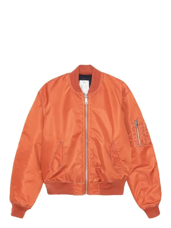 StÜssy Built Reversible Bomber Jacket - Red