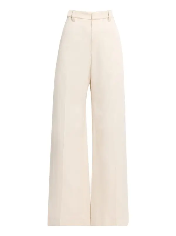 Brunello Cucinelli Satin Cady Wide-leg Pants - C9597 Butter
