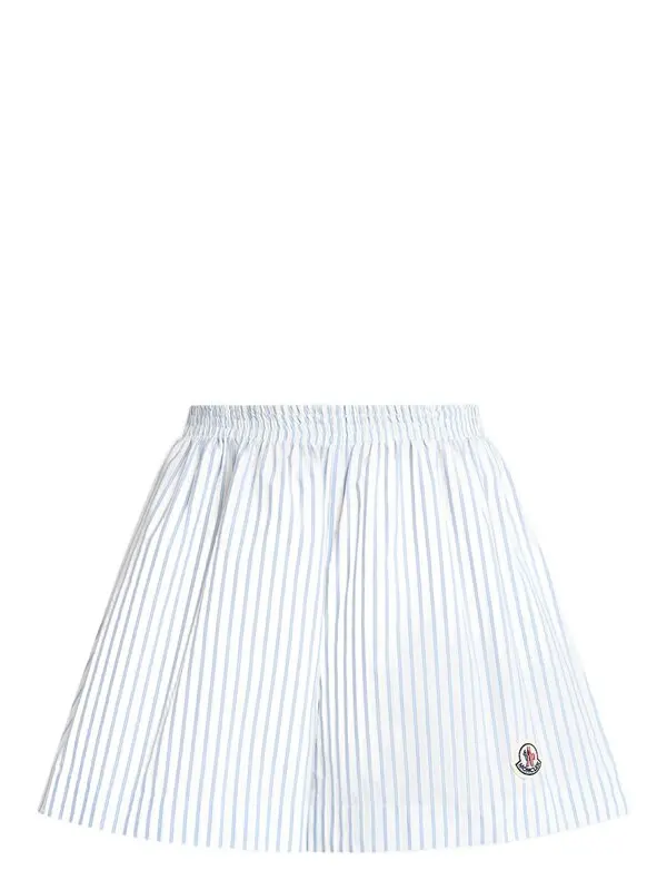 Moncler Stripe Pull-on Boxer Shorts - White