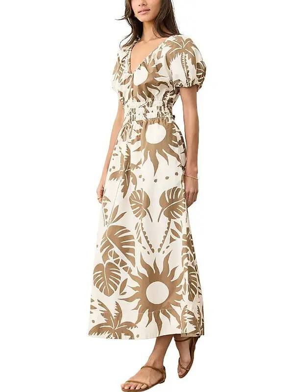 Marine Layer Emery Poplin Midi Dress - Dusk