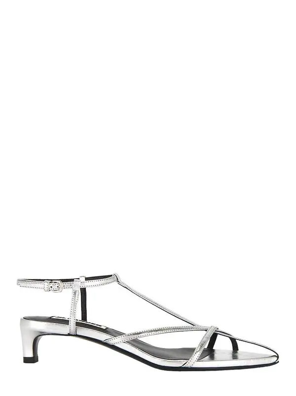JIL SANDER Heeled Sandal - Sky Grey