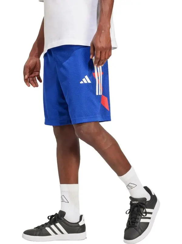 Adidas House Of Tiro Nations Pack Shorts - Semi Lucid Blue / White / Pure Ruby