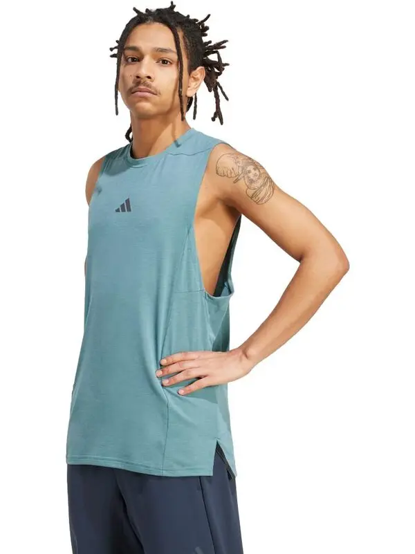 Adidas Designed For Training Workout Tank Top - Preloved Teal