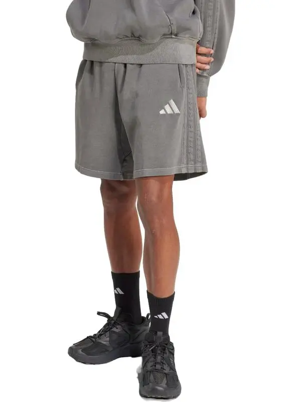 Adidas All Szn French Terry Washed 8 Inch Shorts - Black
