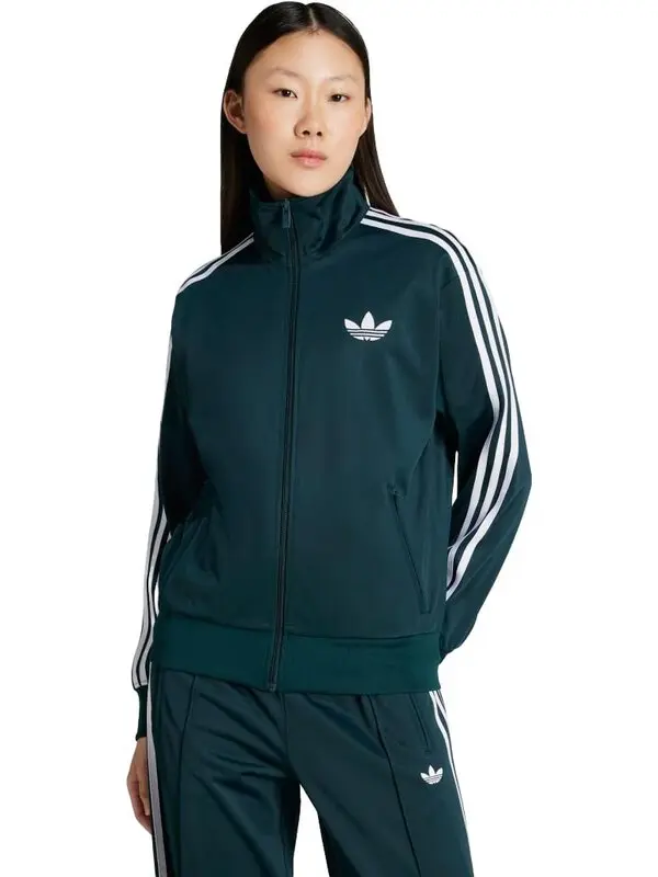 Adidas Adicolor Classic Firebird Loose Track Top - Aurora Ivy / White