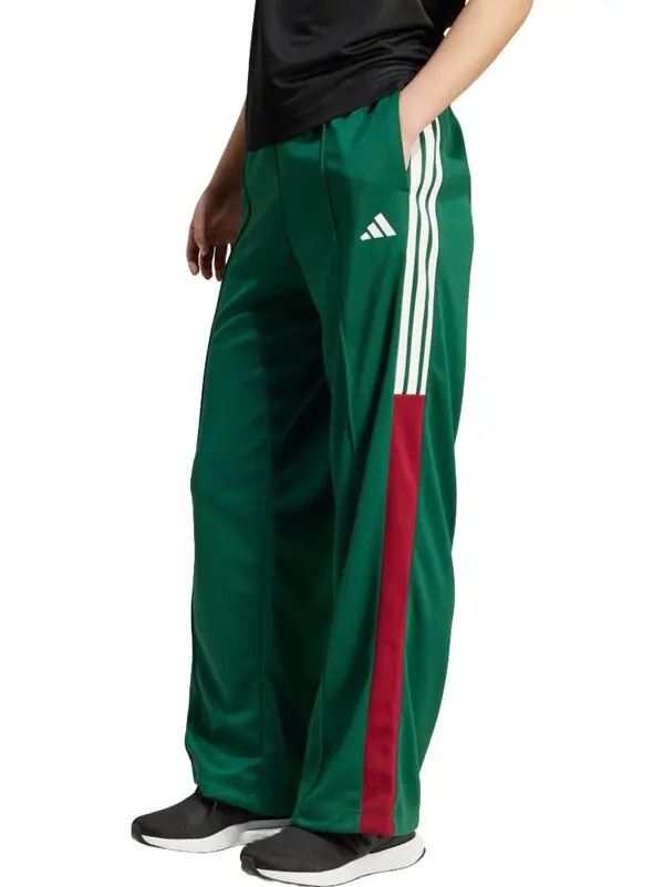 Adidas Tiro Nations Pack Wide-leg Pants - Dark Green / Collegiate Burgundy / White