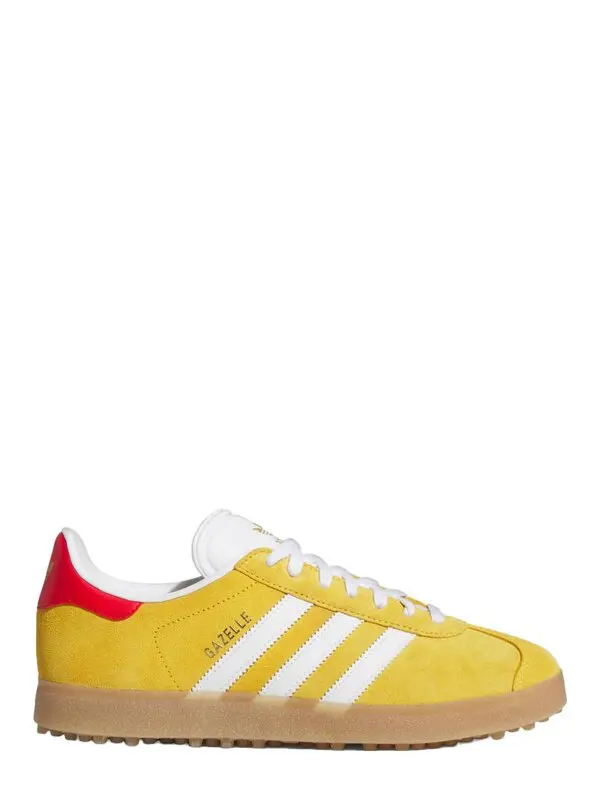 Adidas Gazelle Spikeless Golf Shoes - Bold Gold / Cloud White / Better Scarlet