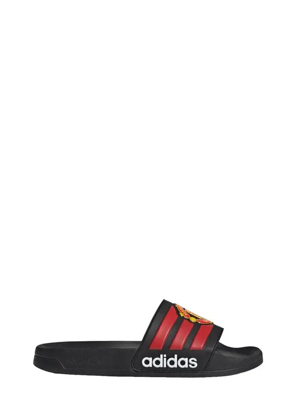Adidas Adilette Manchester United Slides - Core Black / Red / Cloud White