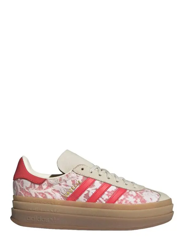 Adidas Gazelle Bold X Liberty London Sneakers - Cloud White / Cream White / Better Scarlet