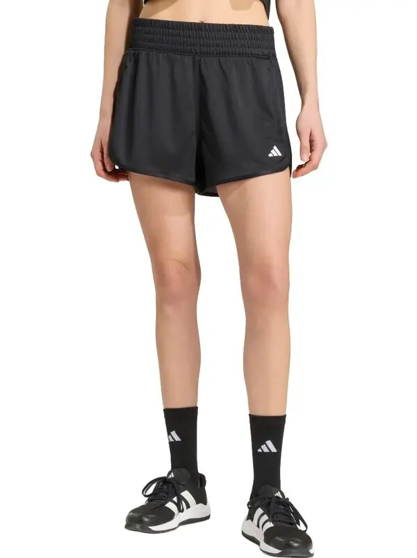 Adidas Pacer Essentials Knit High-rise Shorts - Black