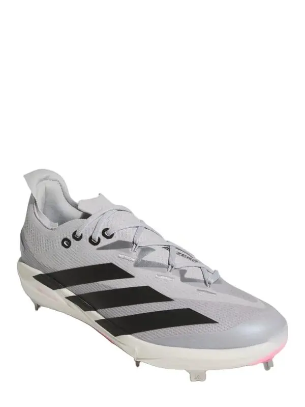 Adidas Adizero Electric+ 2.0 Cleats - Team Light Grey / Core Black / Silver Metallic