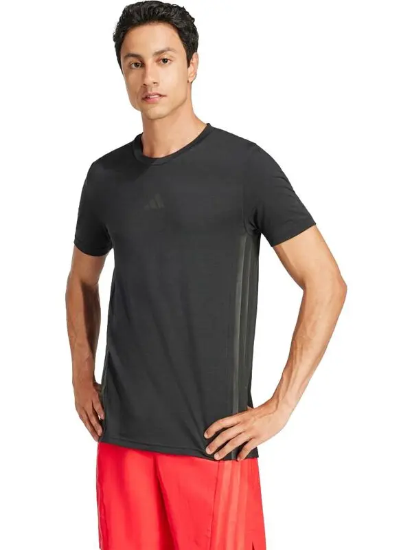 Adidas Designed 4 Training 3-stripes Tee - Black