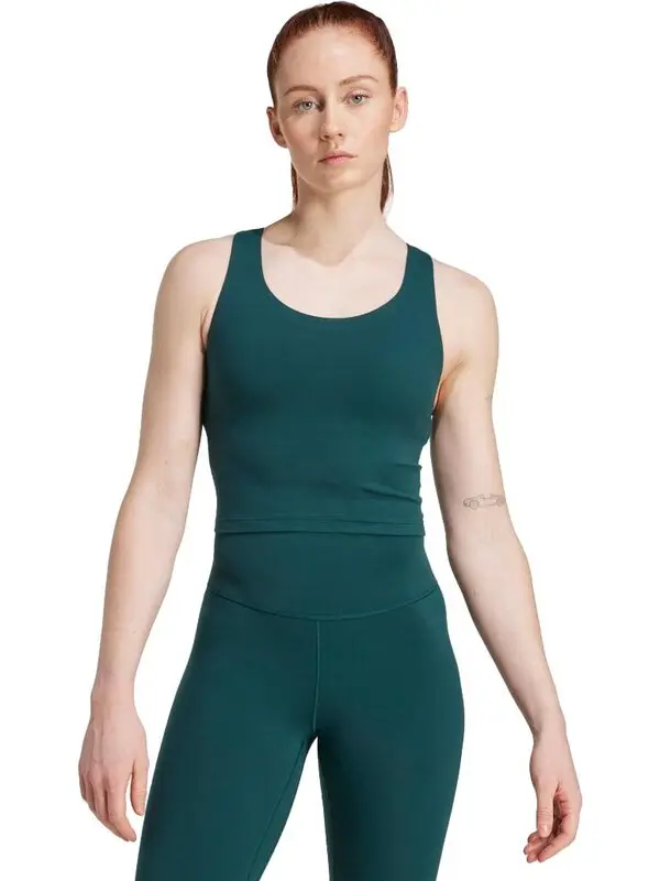 Adidas All Me Medium Support Bra Tank Top - Aurora Ivy