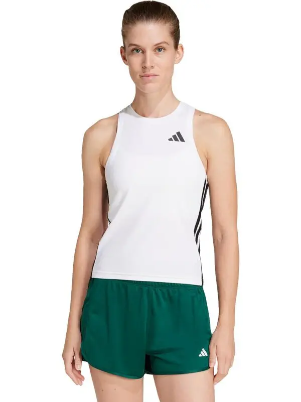 Adidas Train Essentials 3-stripes Workout Tank Top - White / Black