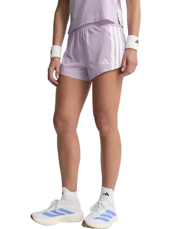 Adidas Adizero Running Split Shorts - Powder Plum