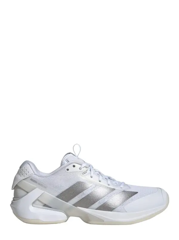 Adidas Adizero Ubersonic Tennis Shoes - Cloud White / Silver Metallic / Cloud White