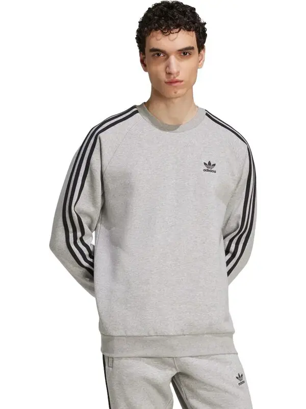 Adidas Adicolor Classics 3-stripes Crew - Medium Grey Heather / Black