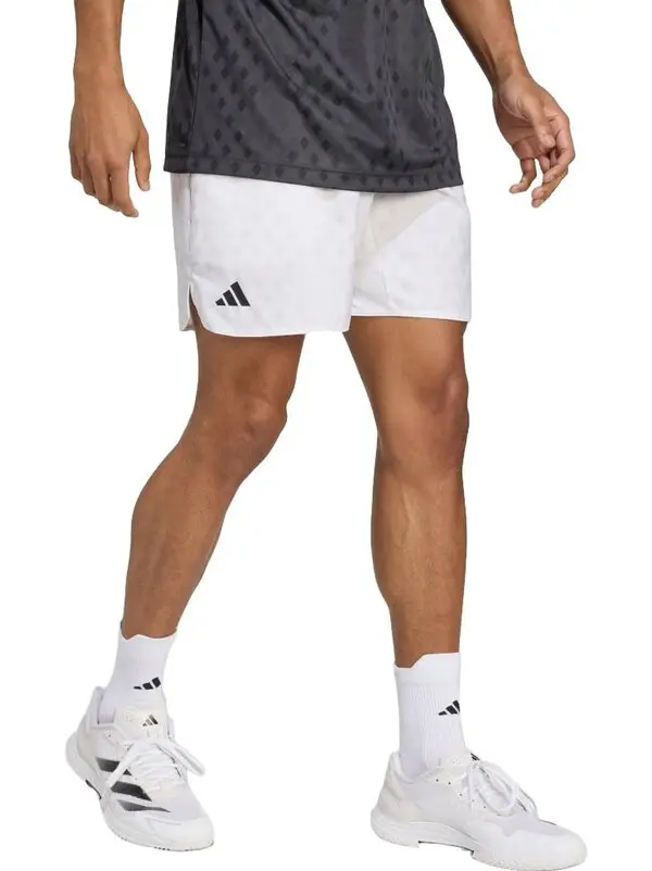 Adidas Club Tennis Graphic Shorts - White / Dash Grey