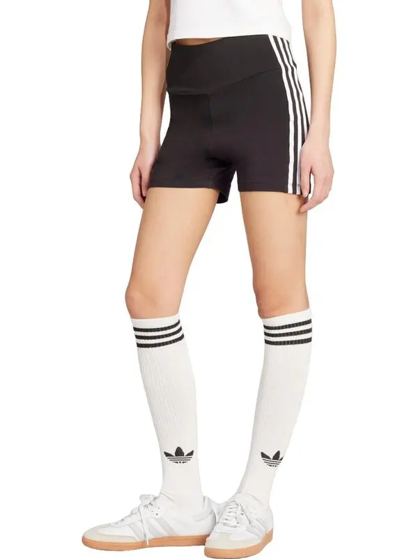 Adidas Adicolor 3-stripes Booty Shorts - Black / White