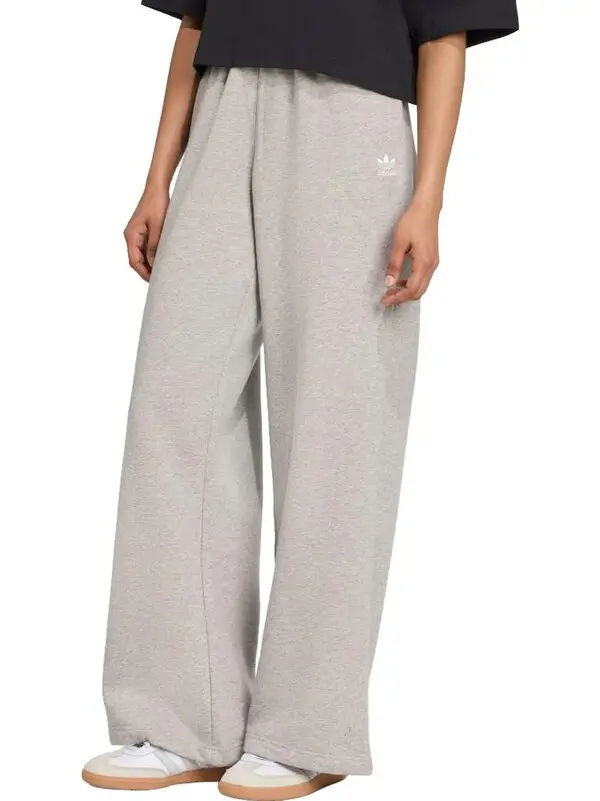 Adidas Essentials Wide Leg Fleece Pant - Medium Grey Heather