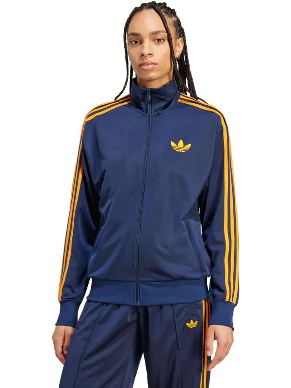 Adidas Adicolor Classic Firebird Loose Track Top - Night Indigo / Crew Orange