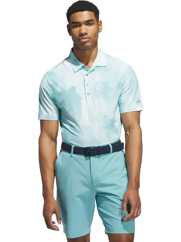 Adidas Ultimate365 Printed Cool Feeling Tour Polo Shirt - Mint Ton