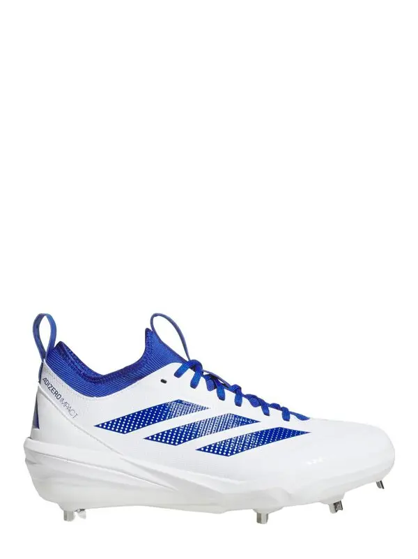 Adidas Adizero Impact 2.0 Baseball Cleats - Cloud White / Royal Blue / Royal Blue