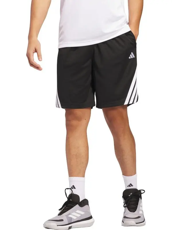 Adidas Legends 3-stripes Basketball Shorts - Black / White