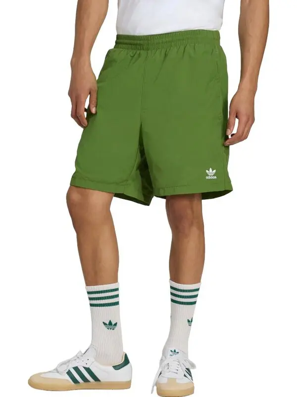 Adidas Woven Trefoil Essentials Shorts - Tech Olive