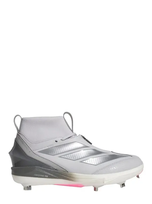 Adidas Adizero Impact+ 2.0 Baseball Shoe - Team Light Grey / Silver Metallic / Team Grey Four