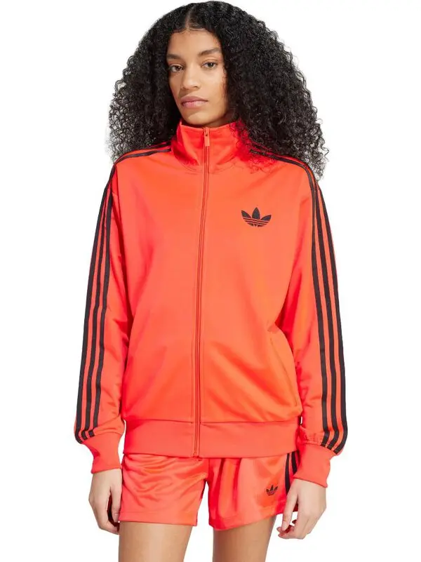 Adidas Adicolor Classic Firebird Loose Track Top - Lucid Red / Black